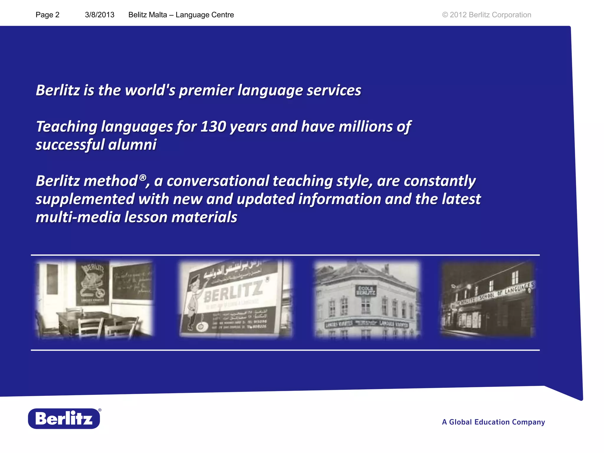 Berlitz Malta www.berlitzmalta.com