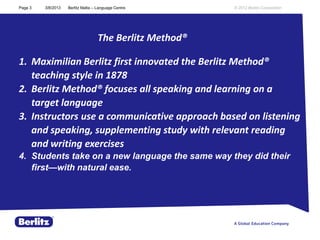 Berlitz Malta www.berlitzmalta.com