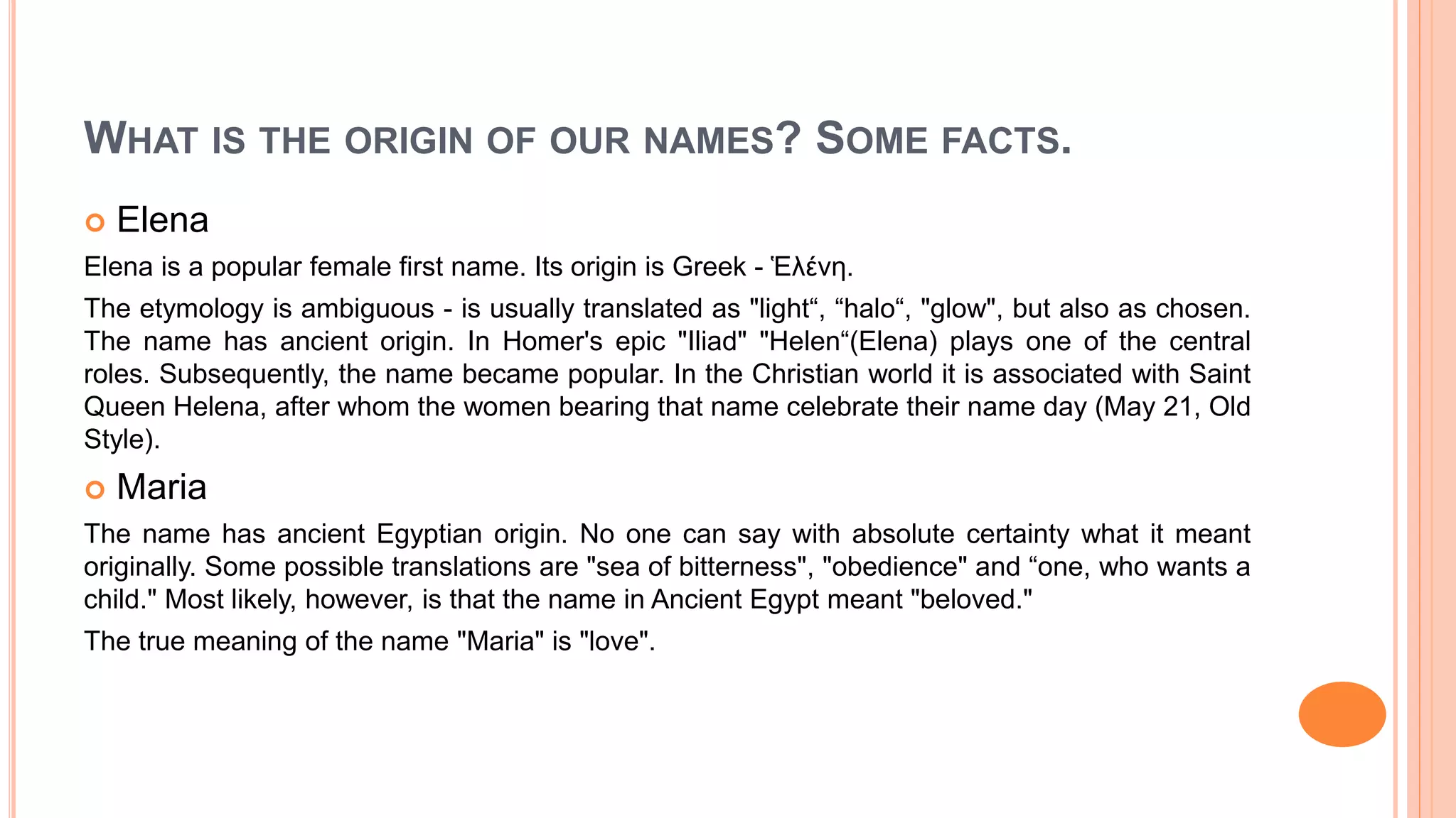 Bulgarian female names | PPTX