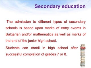 Bulgarian system of education | PPTX