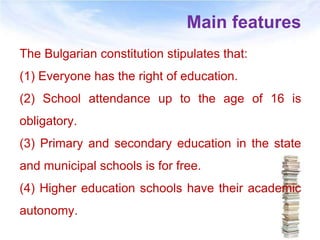 Bulgarian system of education | PPTX