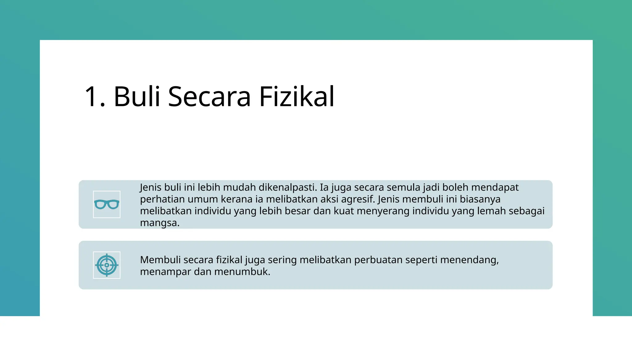 Maksud, Jenis, Punca dan Kesan Buli Murid | PPTX