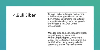 Maksud, Jenis, Punca dan Kesan Buli Murid | PPTX