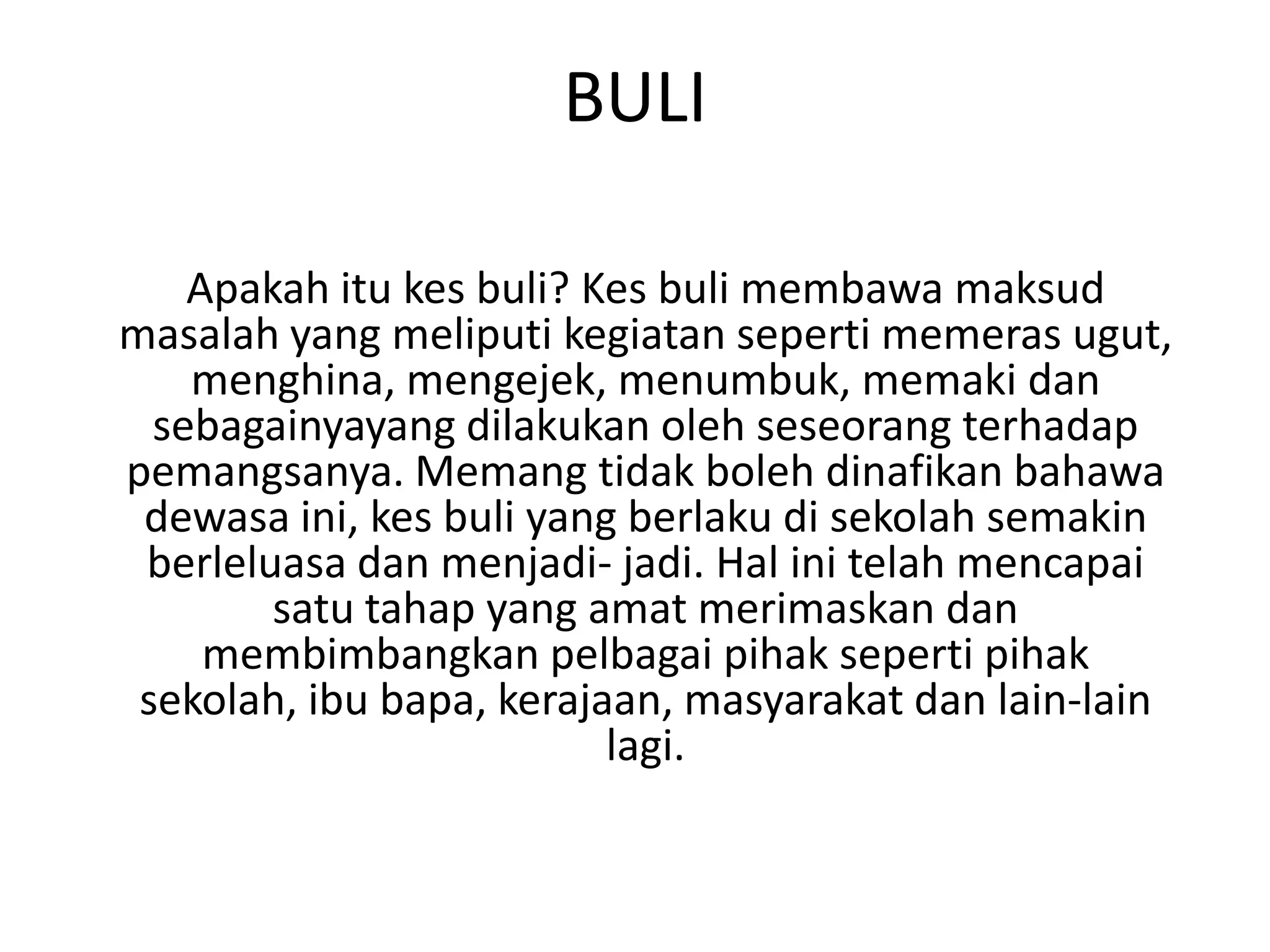 Buli 1 | PPTX