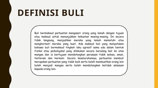 BULI DAN LANGKAH PENCEGAHAN TERBAIK SEKOLAH | PPTX