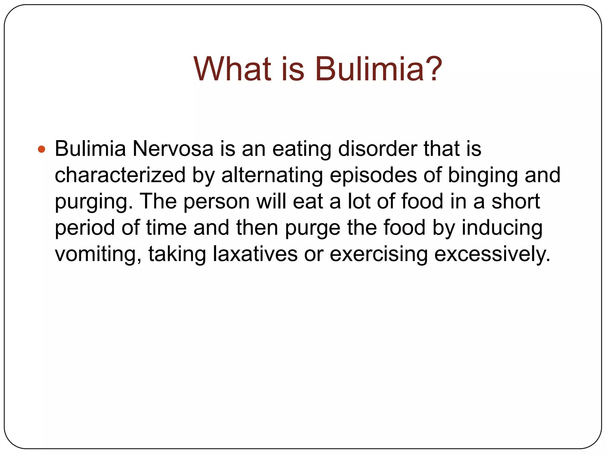Bulimia | PPTX