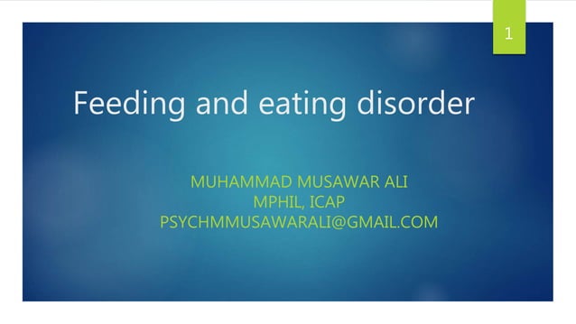 Bulimia and binge eating disorders | PPT