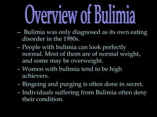 Bulimia nervosa | PPT