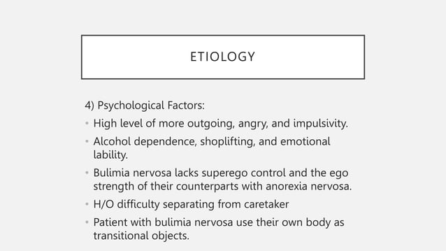 Bulimia Nervosa--eating related disorder | PPTX | Digestive Disorders ...
