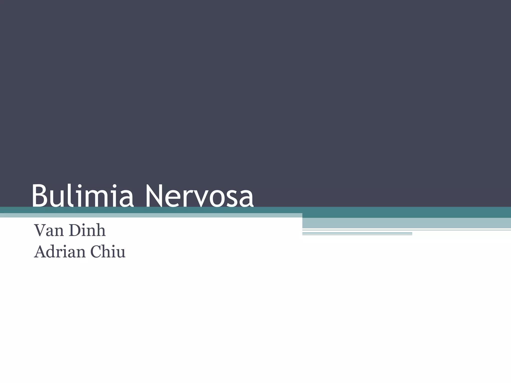 Bulimia Powerpoint | PPT