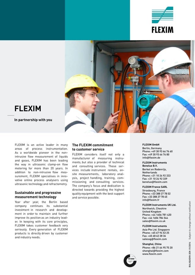 Flexim Americas - Non-Intrusive Liquid Flow Measurement | PDF
