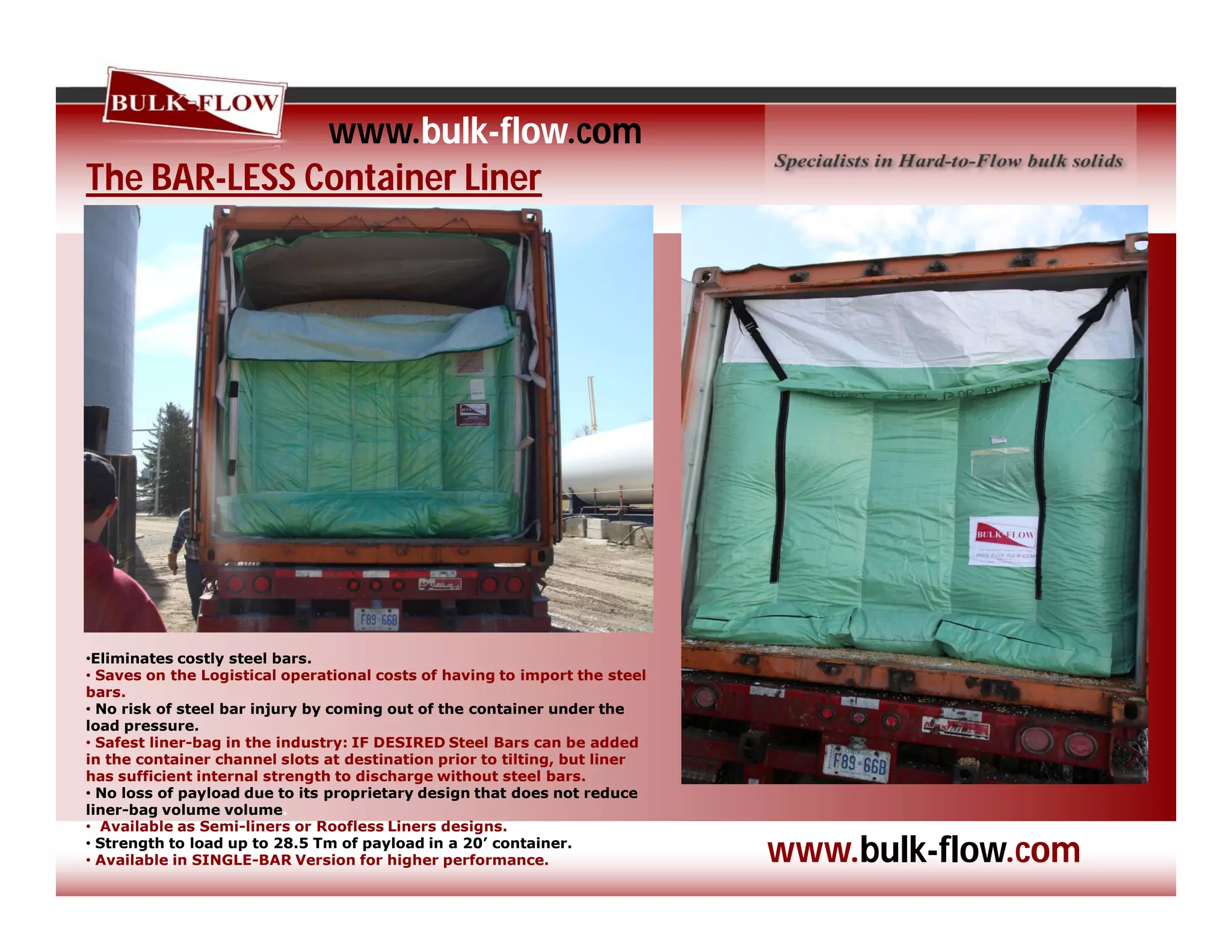 Bulk flow bar-less ag container liner | PDF