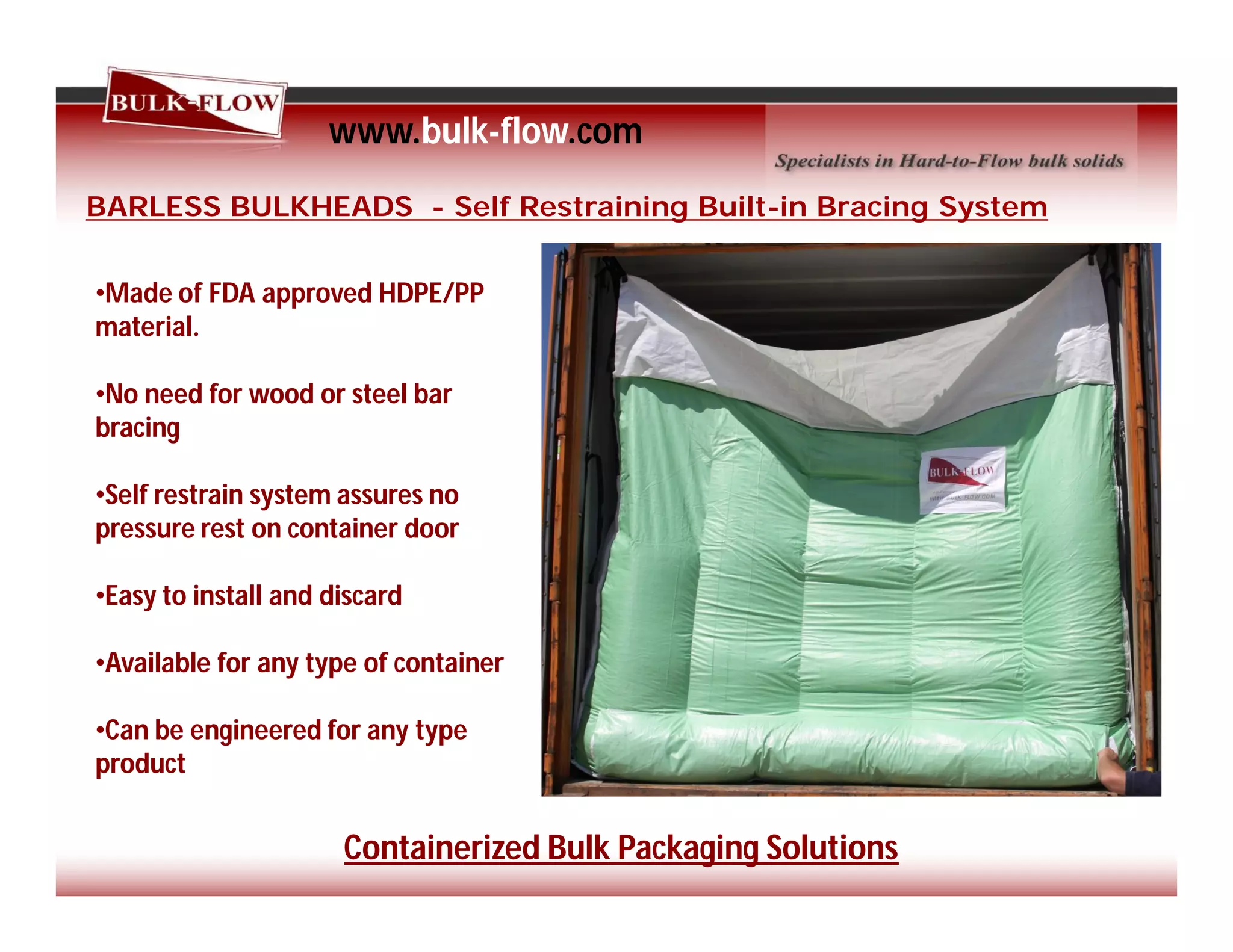 Bulk flow bulk packaging solutions | PDF