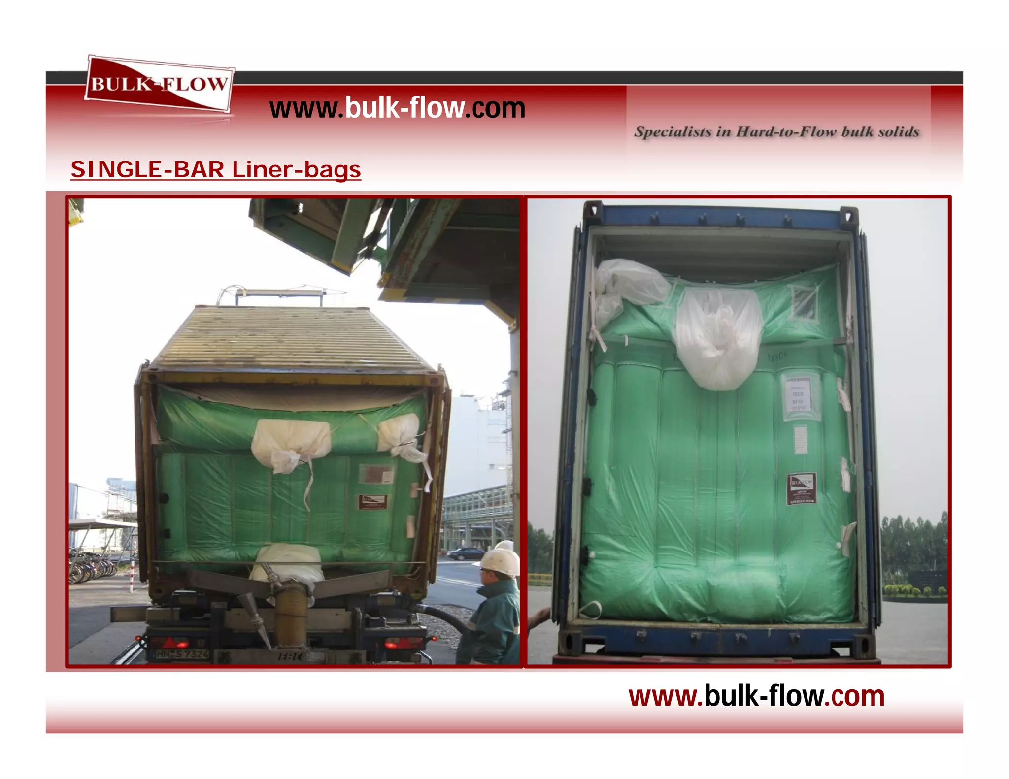 Bulk flow container agricultural and truck liners | PDF