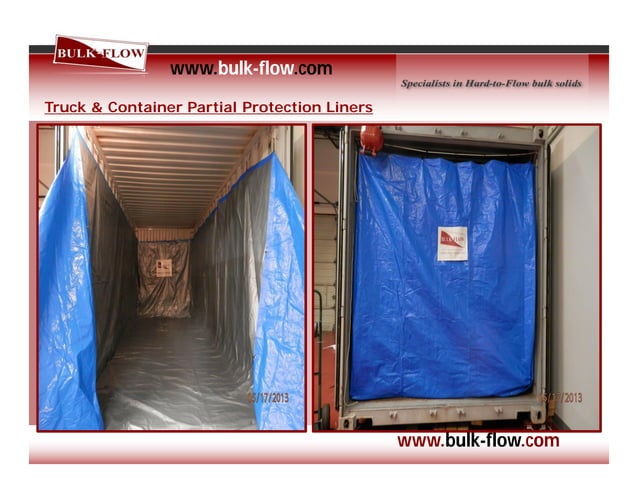 Bulk flow container agricultural and truck liners | PPT