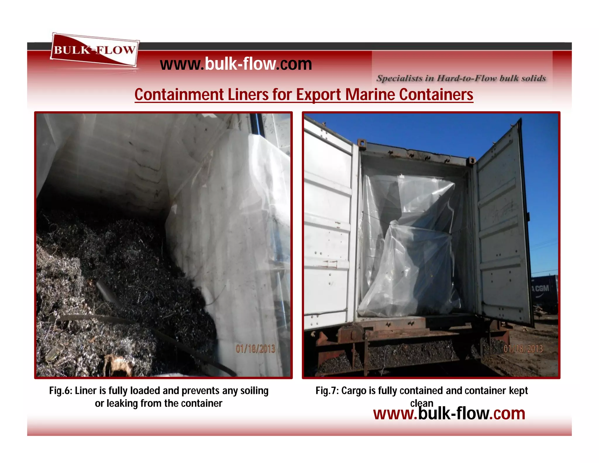 Bulk flow containment liners | PDF