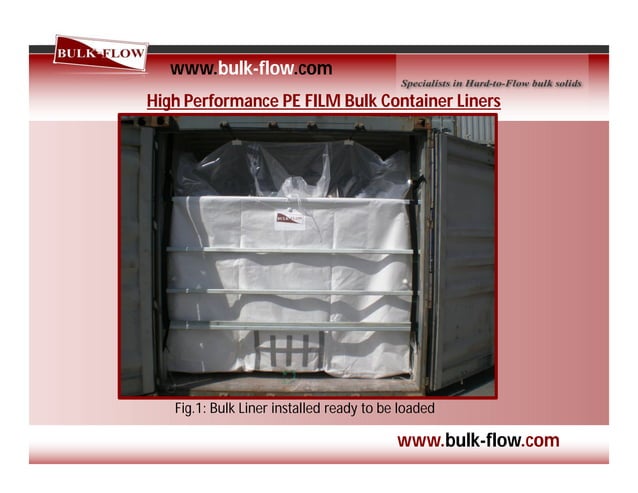 Bulk flow pe film container liners | PPT