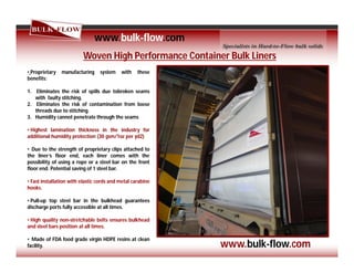 Bulk flow petchem container liners1 | PDF