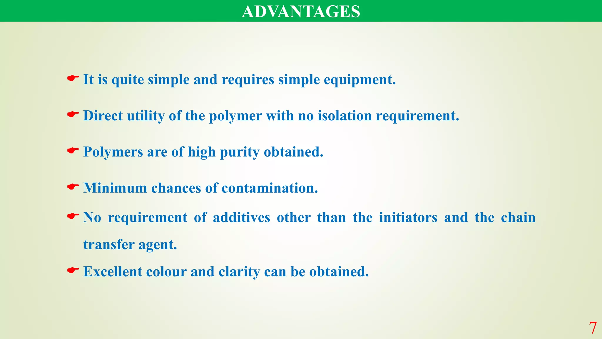 Bulk and Solution Polymerization | PPTX