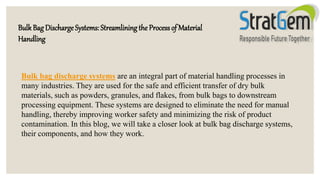 Bulk Bag Discharge | PPTX
