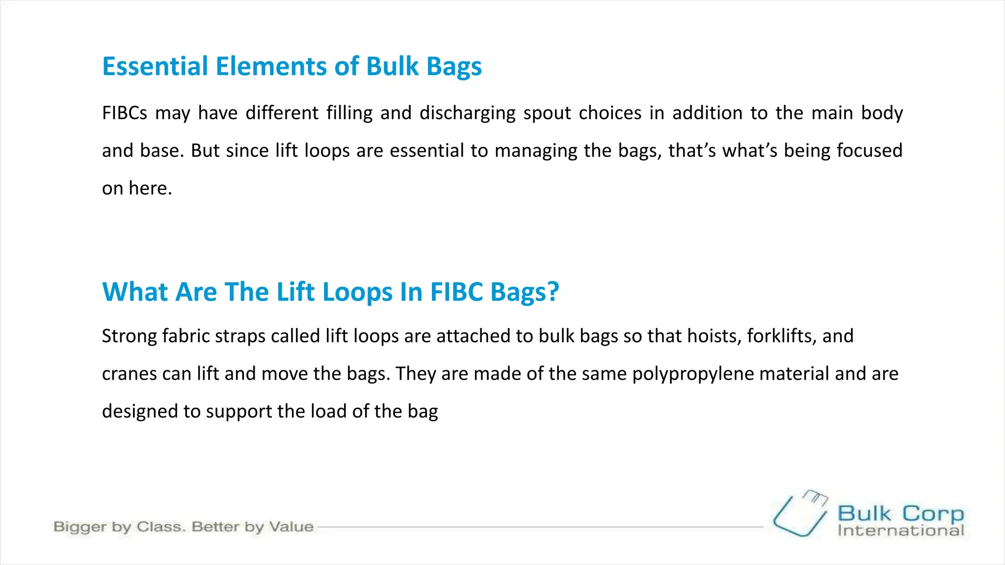 Bulk Bag Handling Simplified The Role of Lift Loops in Efficient ...