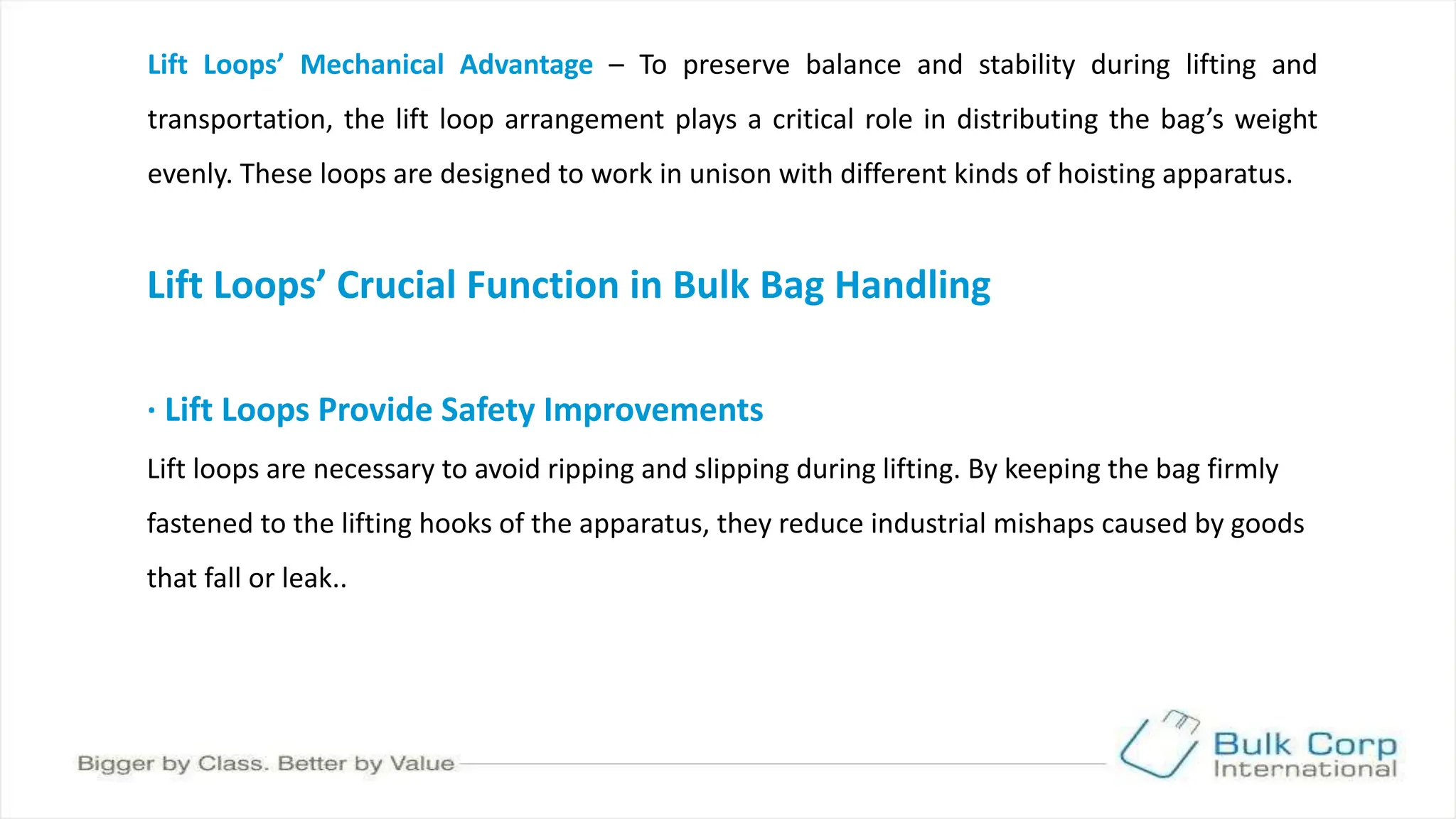 Bulk Bag Handling Simplified The Role of Lift Loops in Efficient ...
