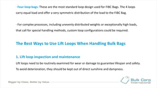 Bulk Bag Handling Simplified The Role of Lift Loops in Efficient ...