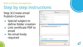 Tutorial: Bulk certificate management (Pro) | PPTX