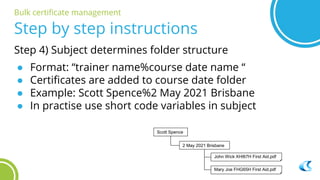 Tutorial: Bulk certificate management (Pro) | PPT