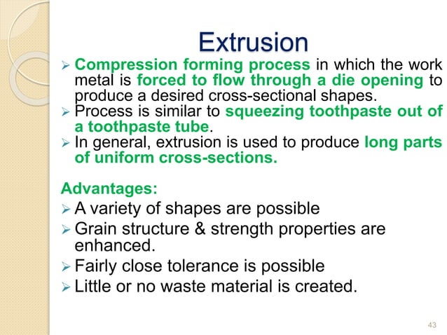 Bulk deformation Processes in Metal Working | PPTX | Needlework | Arts ...