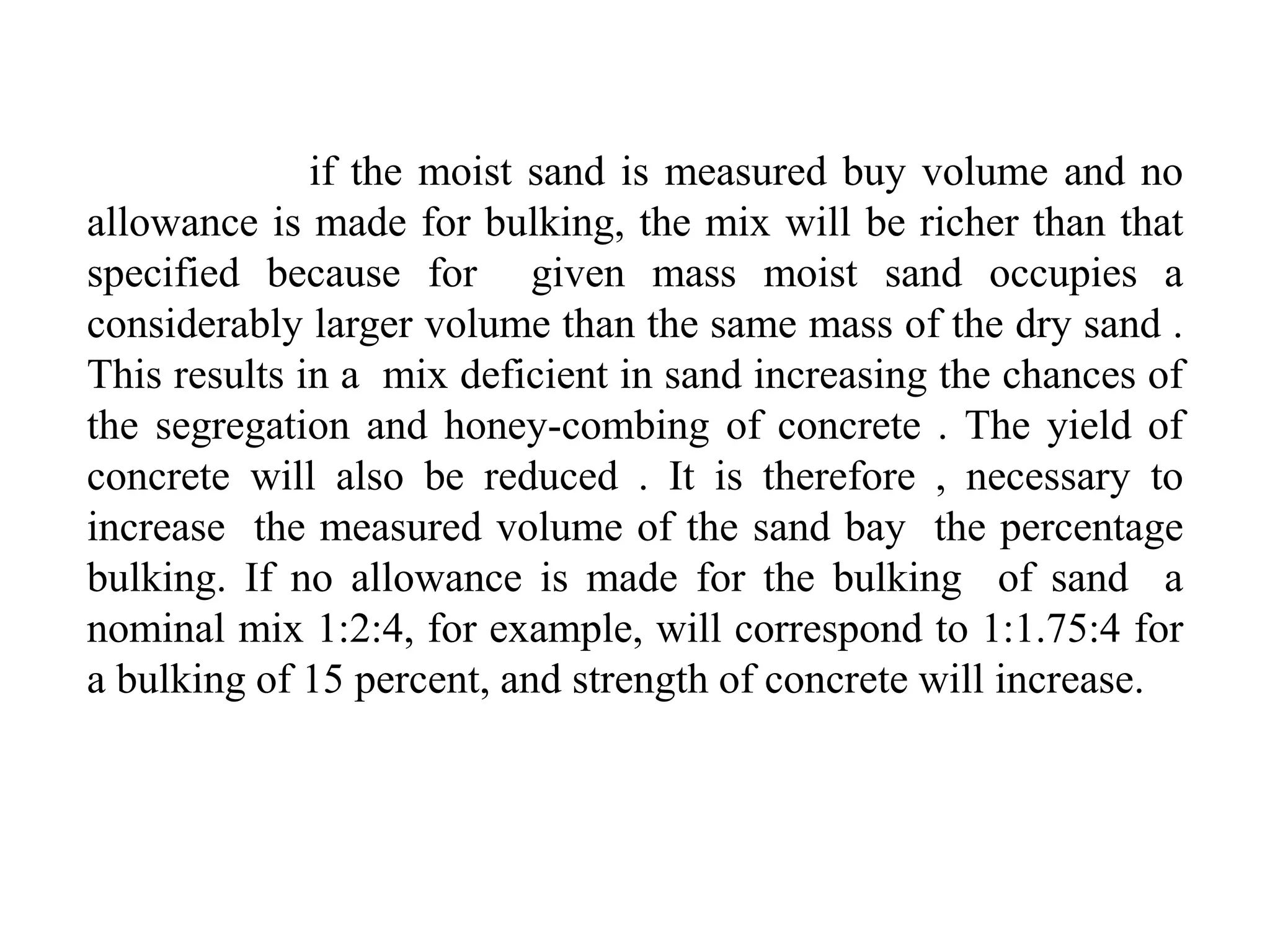 Bulk density and bulking of fine and coarse aggregate | PPTX