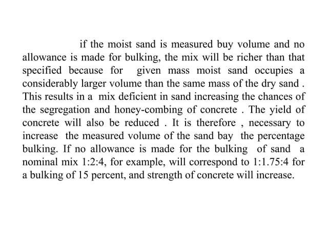 Bulk density and bulking of fine and coarse aggregate | PPTX | Civil ...