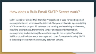 bulk email smtp server | PPTX
