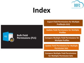 Bulk Field Permissions (FLS) Operations in Salesforce | PPT