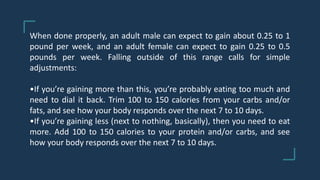 Bulking done right | PPT