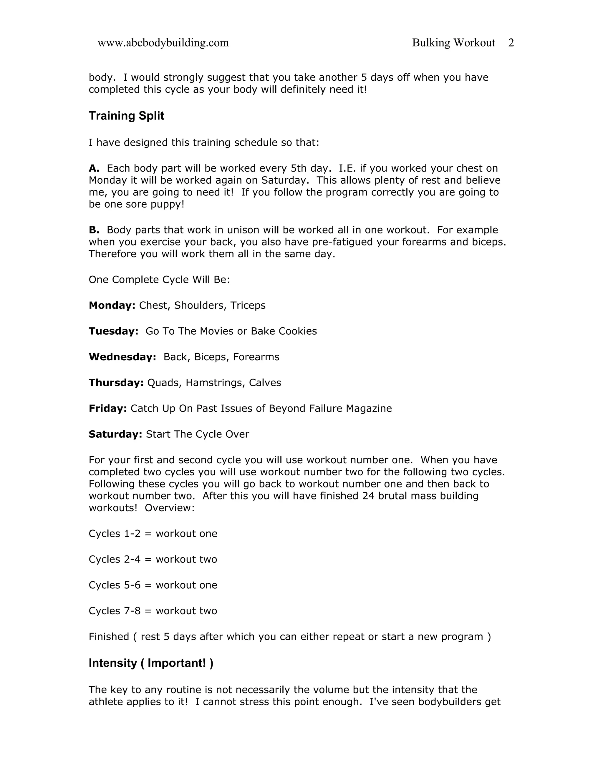 Bulking to the next level | PDF