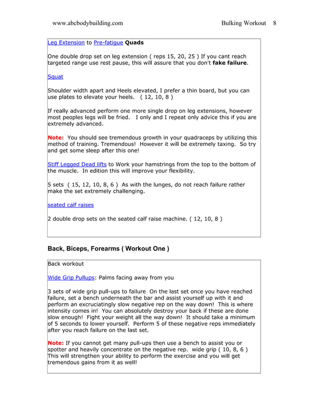 Bulking to the next level | PDF | Fitness and Exercise | Healthy Living