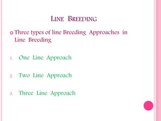 Bulk method pedigree method &line breeding | PPTX
