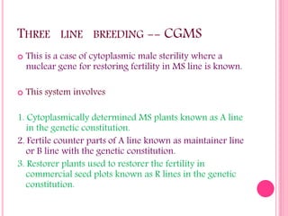Bulk method pedigree method &line breeding | PPTX