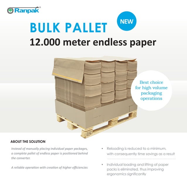 Ranpak FillPak and PadPak bulk pallet brochure | PDF