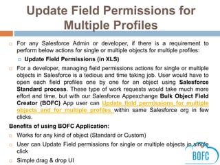 Bulk Profile Operations in Salesforce using BOFC App | PPT