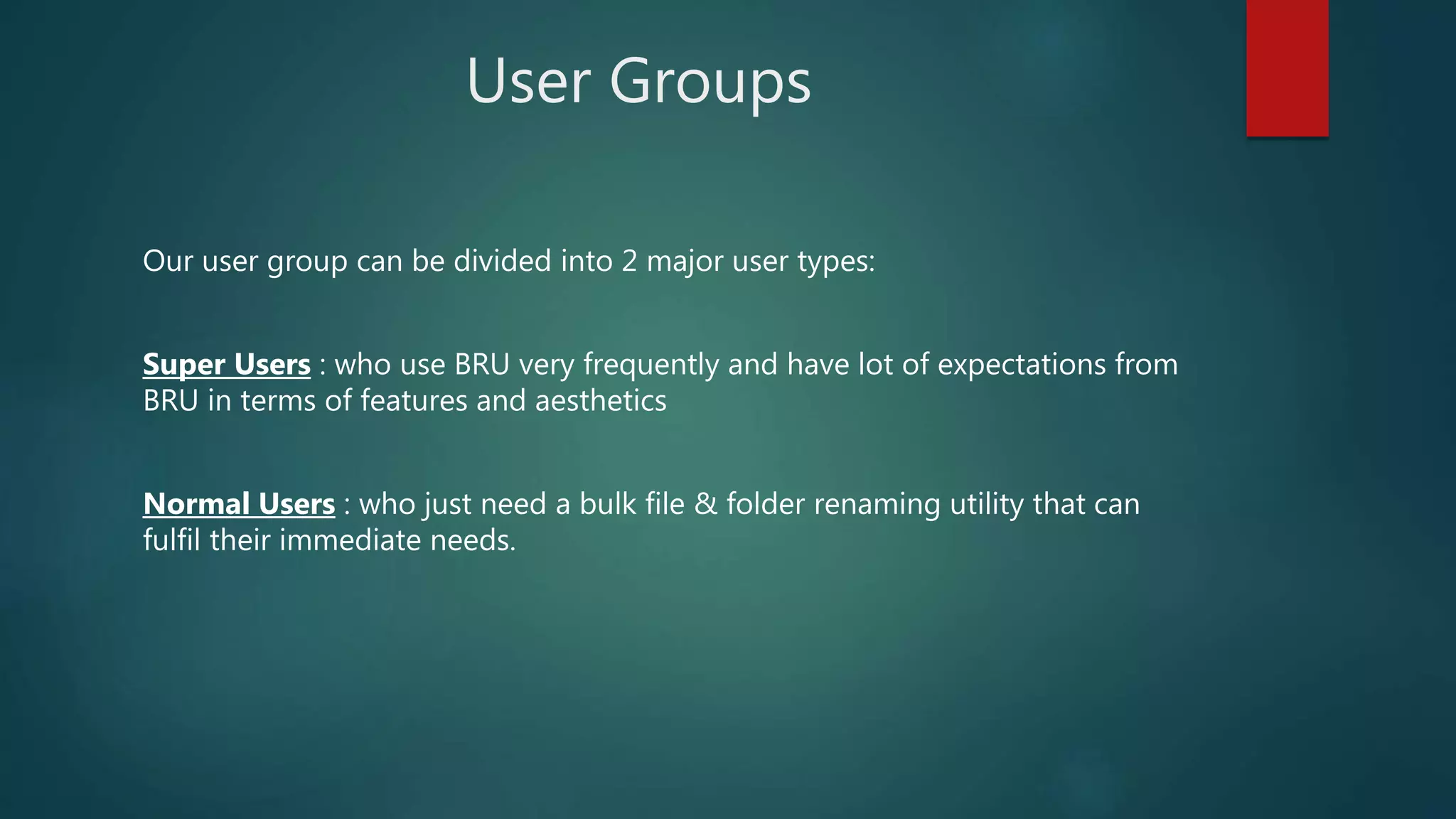 User Experience (UX) Review - Bulk Rename Utility (BRU) | PPT