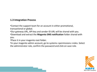 Bulk sms gateway integration in magento | PPT