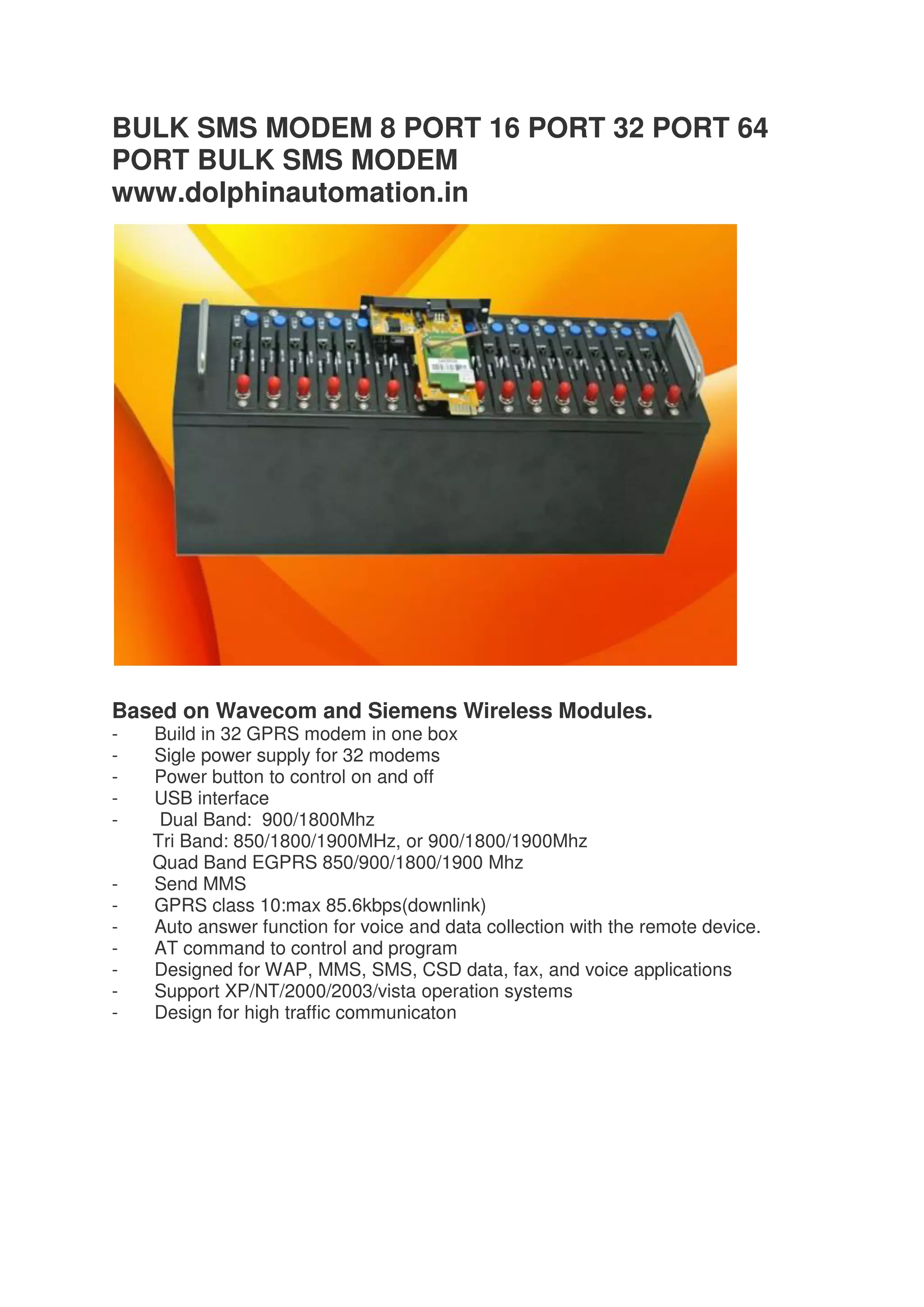 Siemens Wireless Modules. | PDF