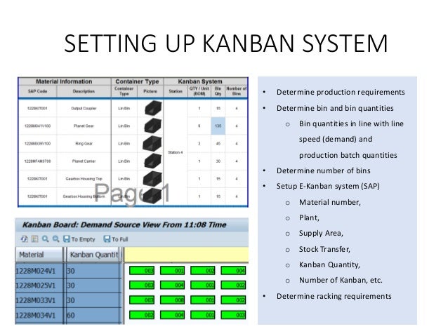 Bulk storage and kanban supermarket