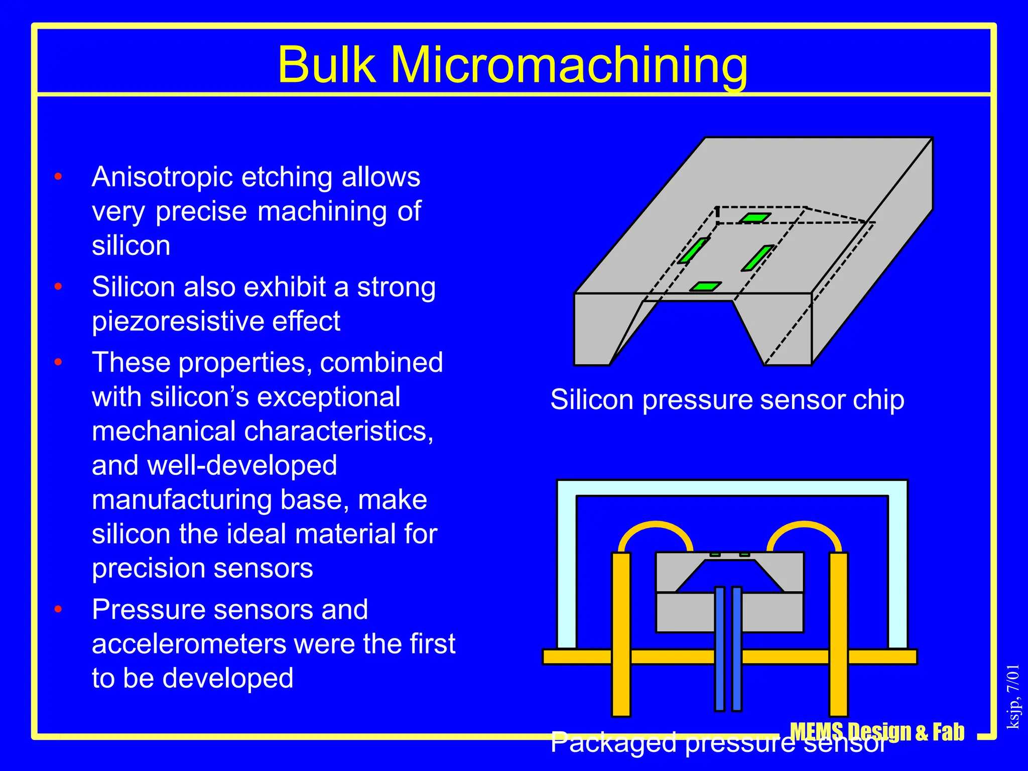 bulk surface micromachining and engg stuff about mems | PPTX