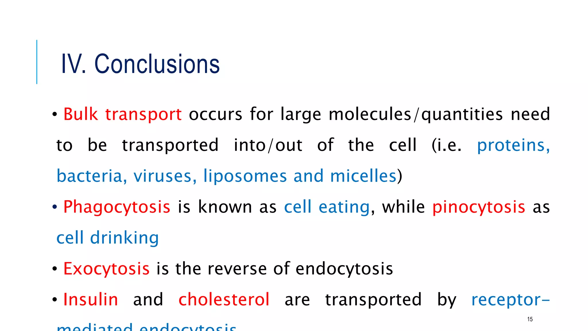 Bulk / Vesicle Transport | PPTX