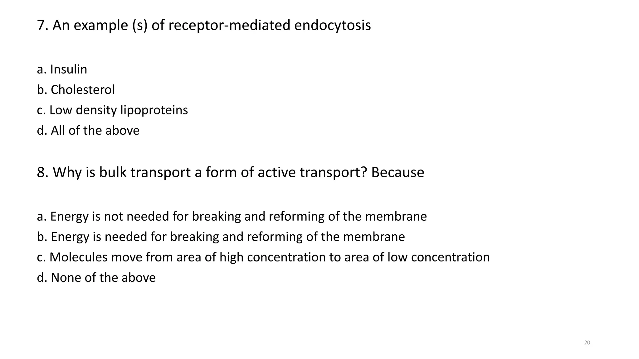 Bulk / Vesicle Transport | PPTX