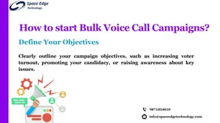 Start Elections Campaign with Bulk Voice Call | PPTX