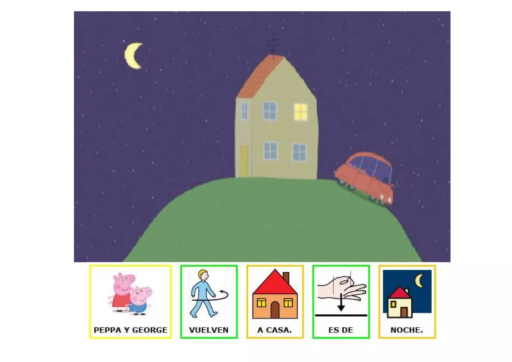 Sr. Bull ( Peppa Pig ) construye una casa. Cuento con pictogramas ...